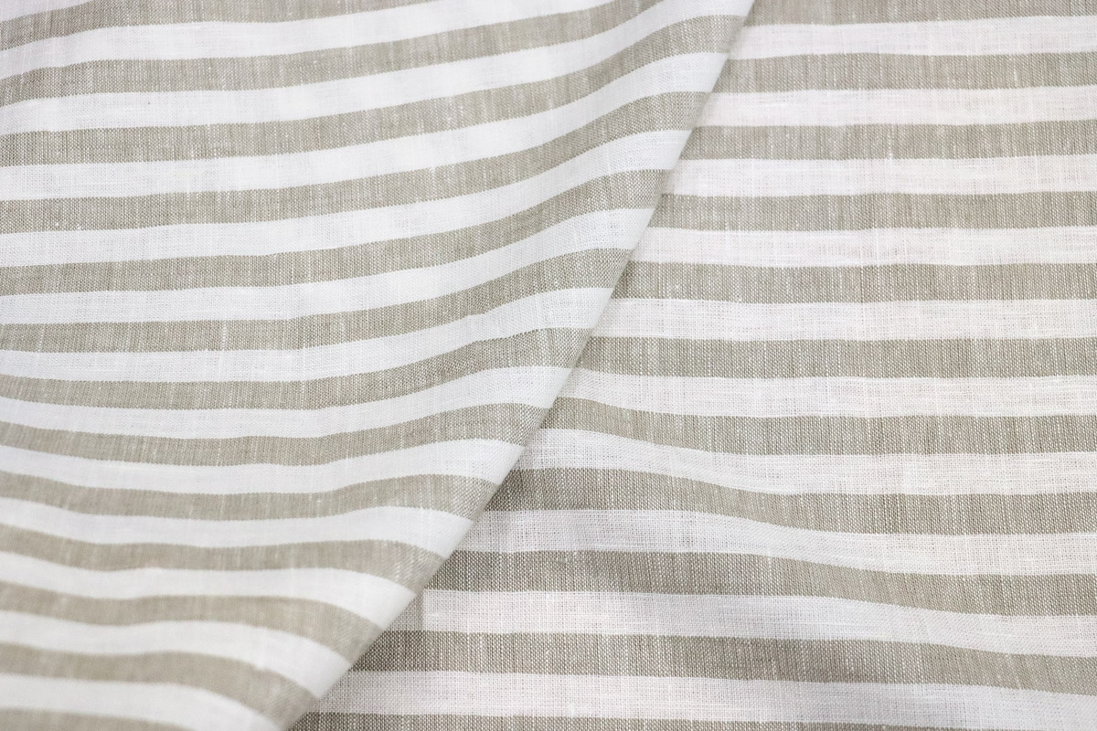Medium Weight Linen stripes