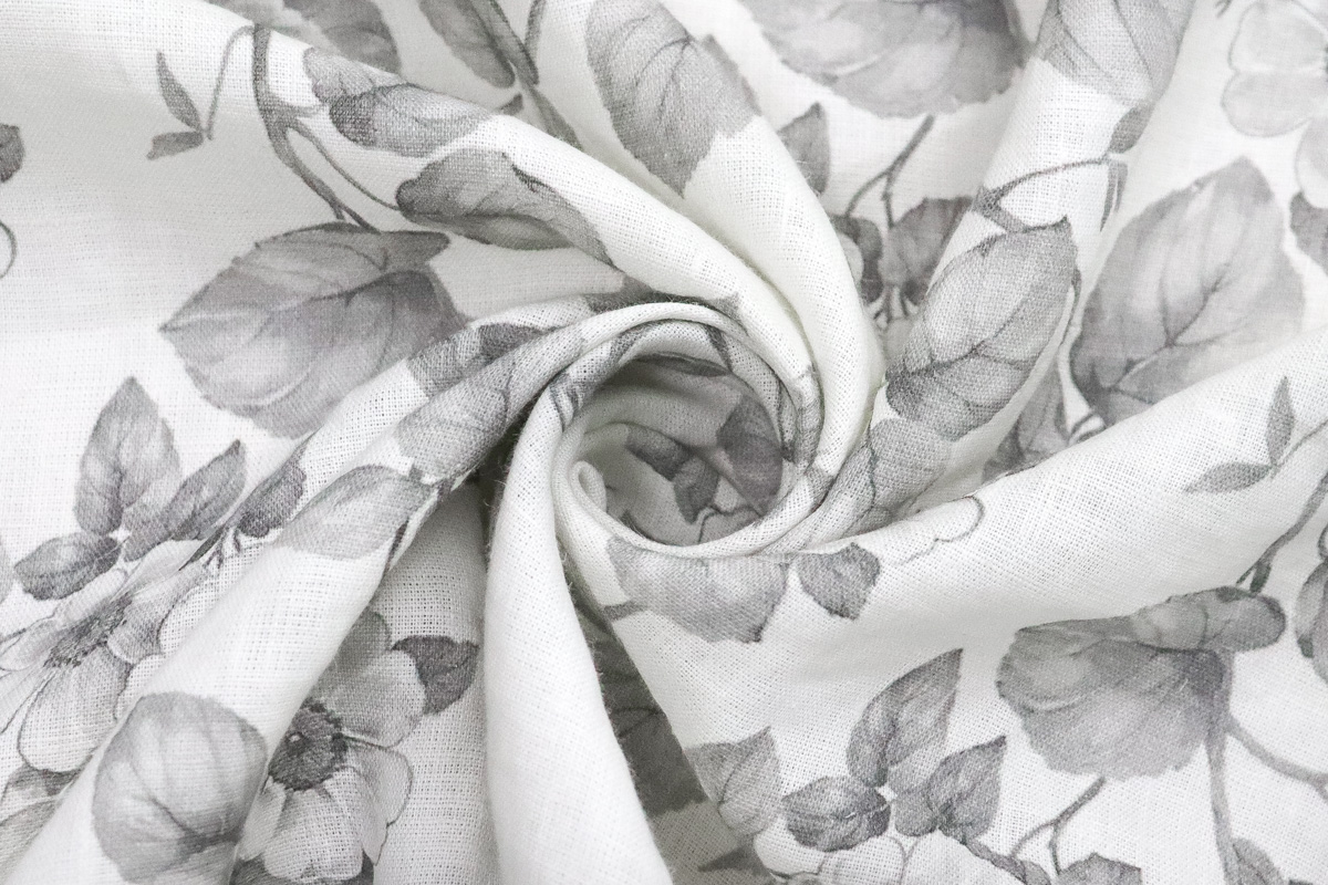Linen Apple orchard Fabric